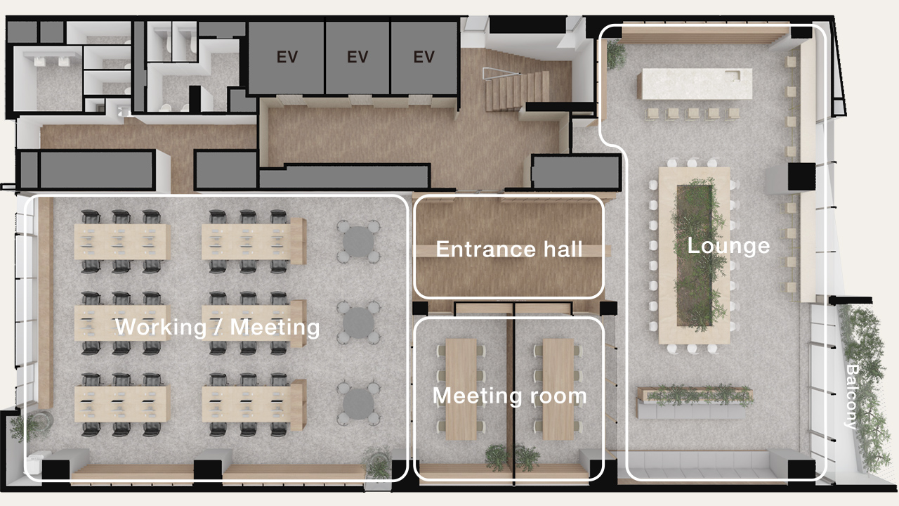レブゾ（REVZO）のオフィスフロアプランや推奨人数、広さを解説【東京都内】 - ハイッテ by 株式会社IPPO