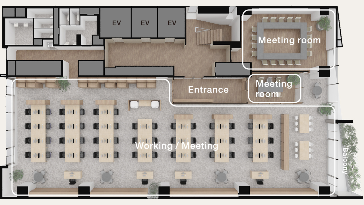 レブゾ（REVZO）のオフィスフロアプランや推奨人数、広さを解説【東京都内】 - ハイッテ by 株式会社IPPO