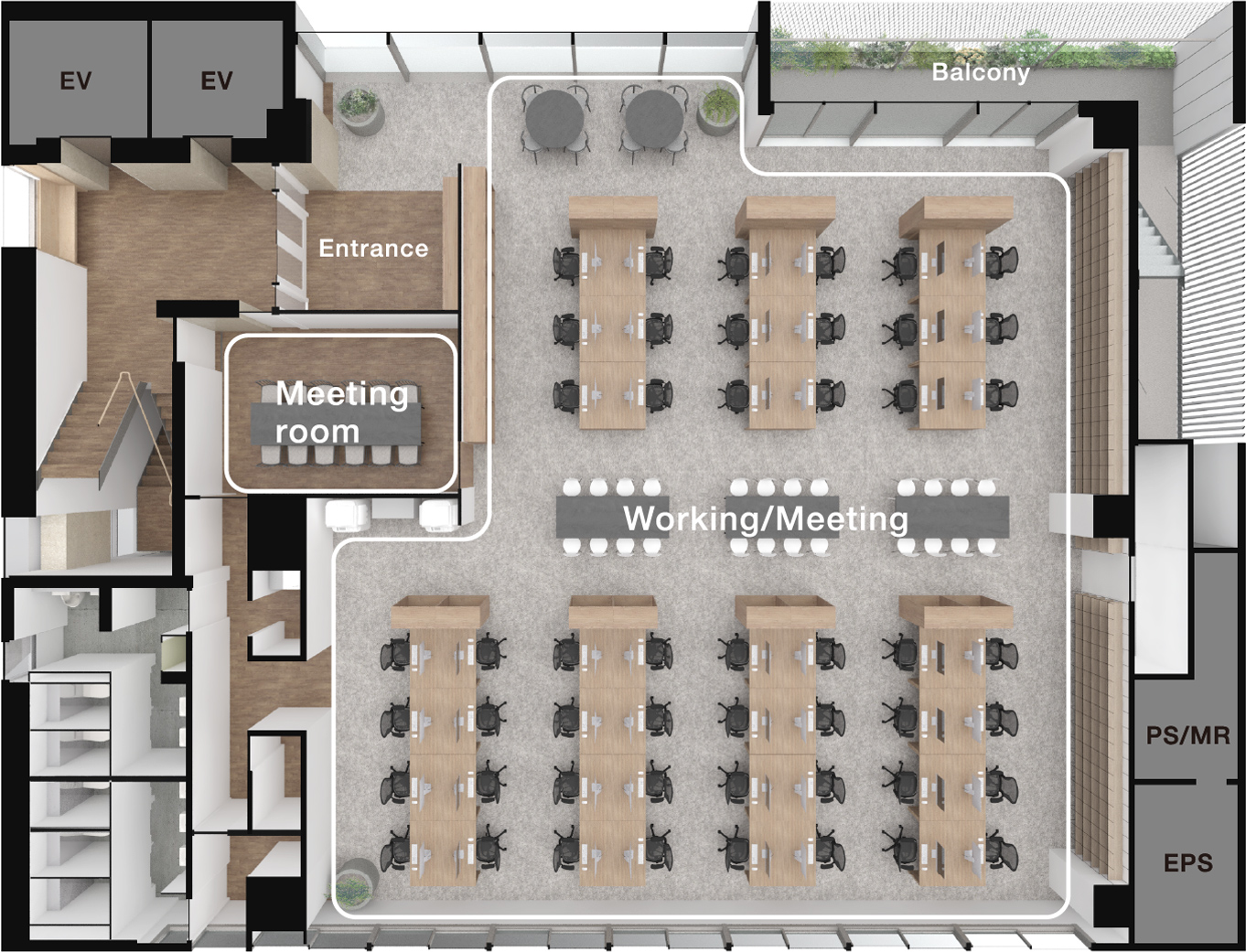 レブゾ（REVZO）のオフィスフロアプランや推奨人数、広さを解説【東京都内】 - ハイッテ by 株式会社IPPO