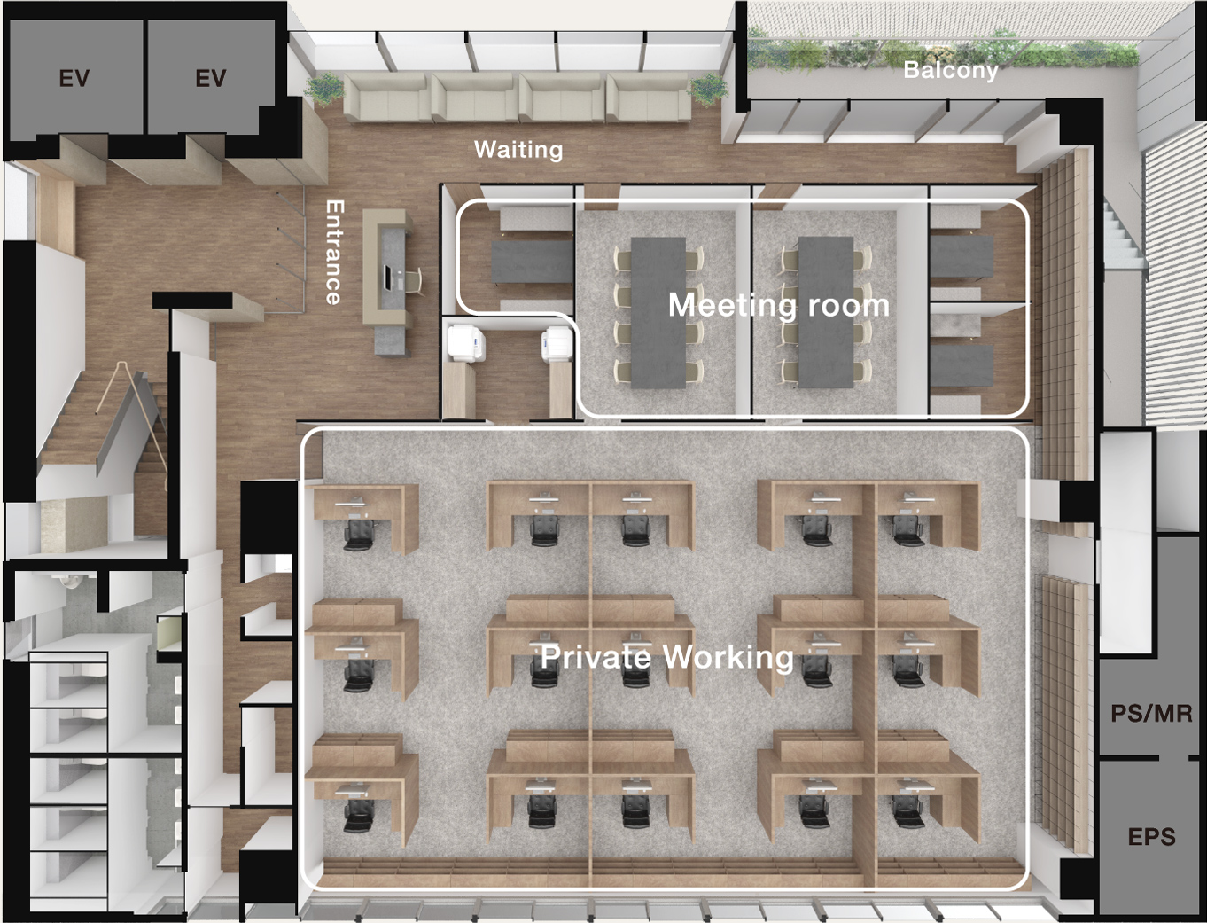 レブゾ（REVZO）のオフィスフロアプランや推奨人数、広さを解説【東京都内】 - ハイッテ by 株式会社IPPO